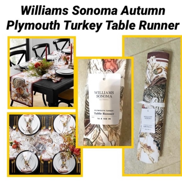 Williams Sonoma | Dining | Williams Sonoma Autumn Plymouth Turkey Table ...